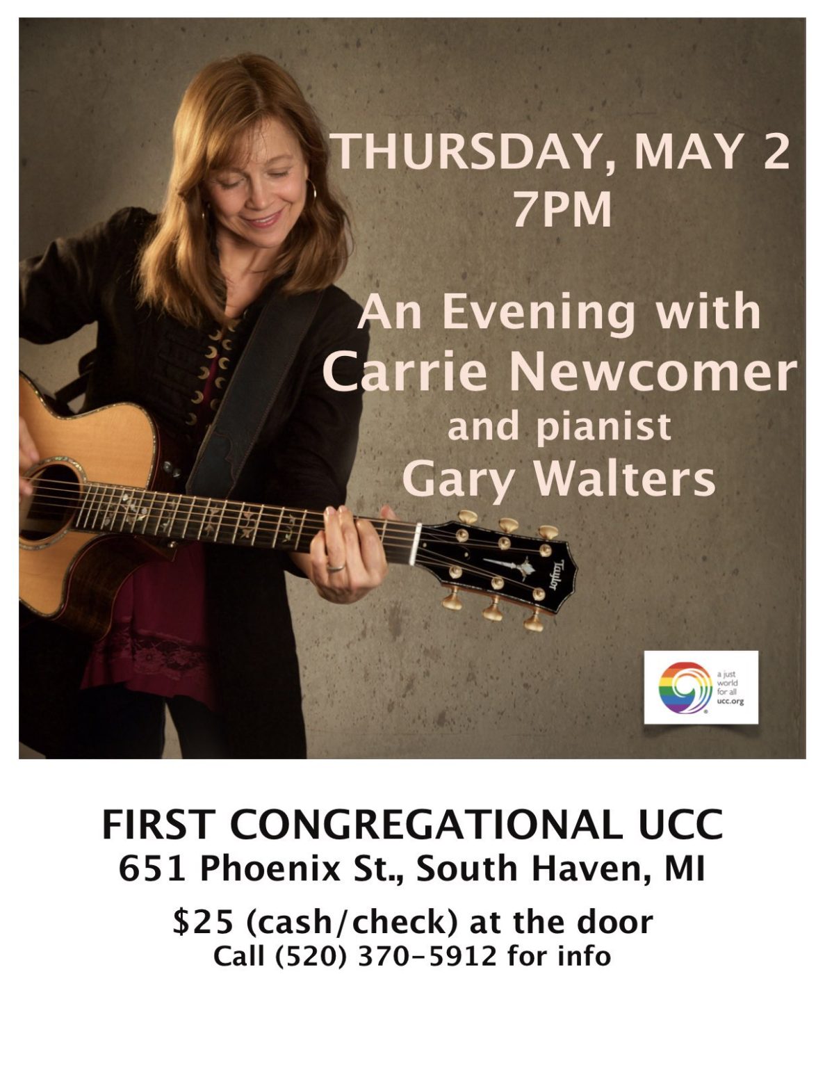 Join us for an evening with Carrie Newcomer! | First Congregational Church